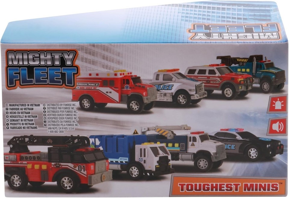 Mighty Fleet: Toughest Minis - 5" Police Cruiser by Funrise, Inc ...
