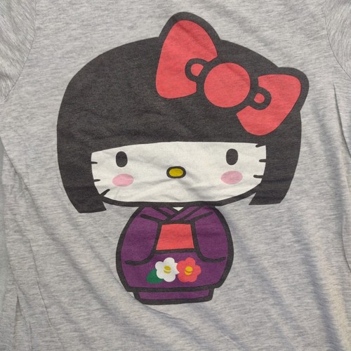 Hello Kitty Sanrio Mighty Fine Japanese Kimono Girl Women Top T Shirt ...