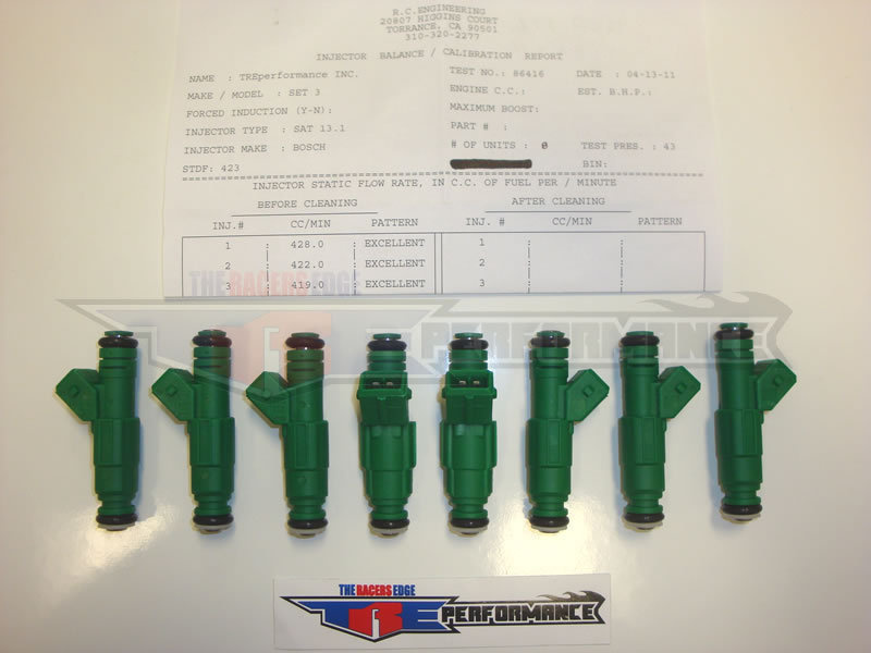 Flowmatched TRE 42lb Fuel Injectors Bosch Chevy Ford LS1 LT1 LSX 5.0 ...