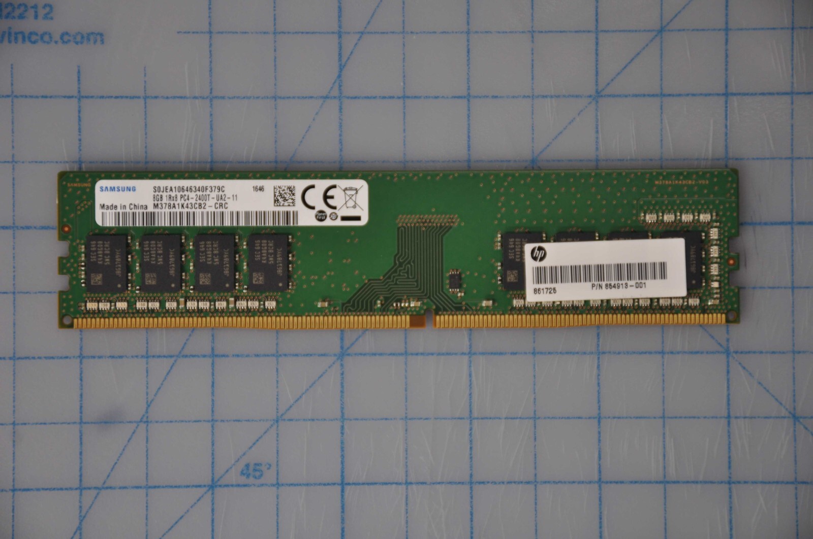 HP - SAMSUNG 8GB Ddr4 19200 PC4-2400Mhz Desktop Memory Grade A 854913 ...