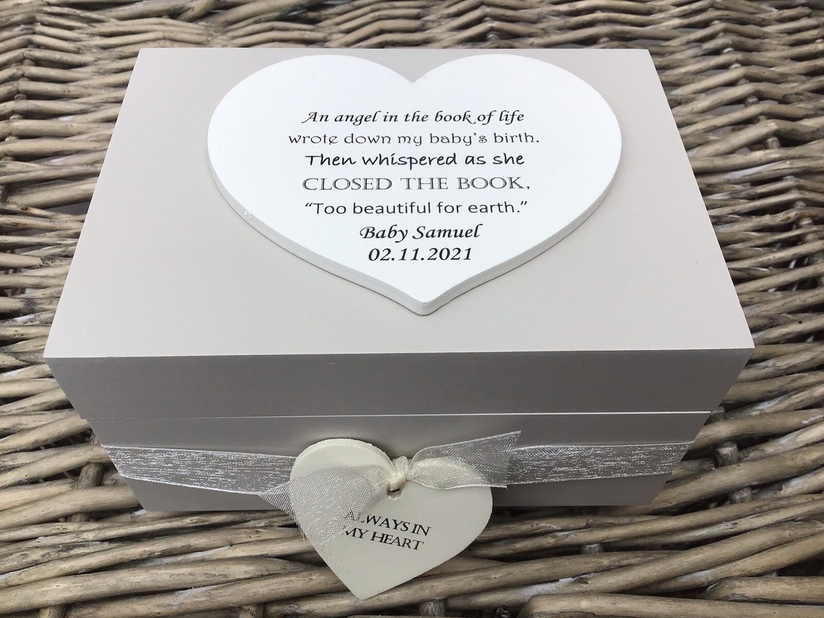 Memory Boxes Bereavement Custom Obituary Memory Box Relic Wood