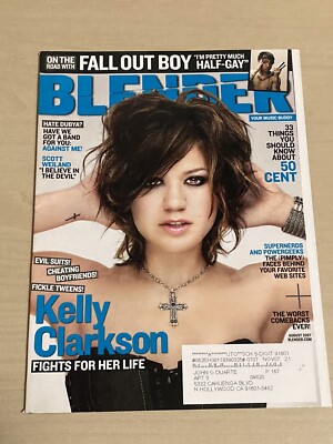 Blender Magazine August 2007 Kelly Clarkson 50 Cent Miranda Lambert | eBay