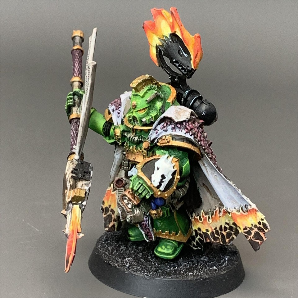 Salamanders Captain Vulkan He'Stan Presale Painted Warhammer 40k Army ...