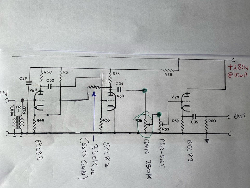 Stereo, Preamp, Valve Amplifier Vintage. Mic / Line Use. Microphone ...