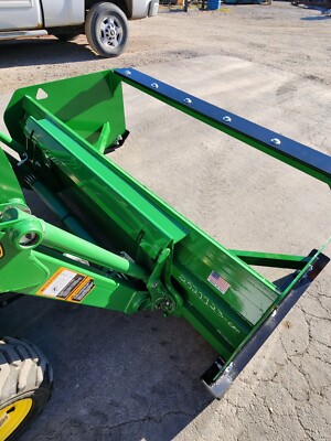 6' x 36" JDQA Snow Pusher Box Plow HD back drag John Deere Quick Attach ...
