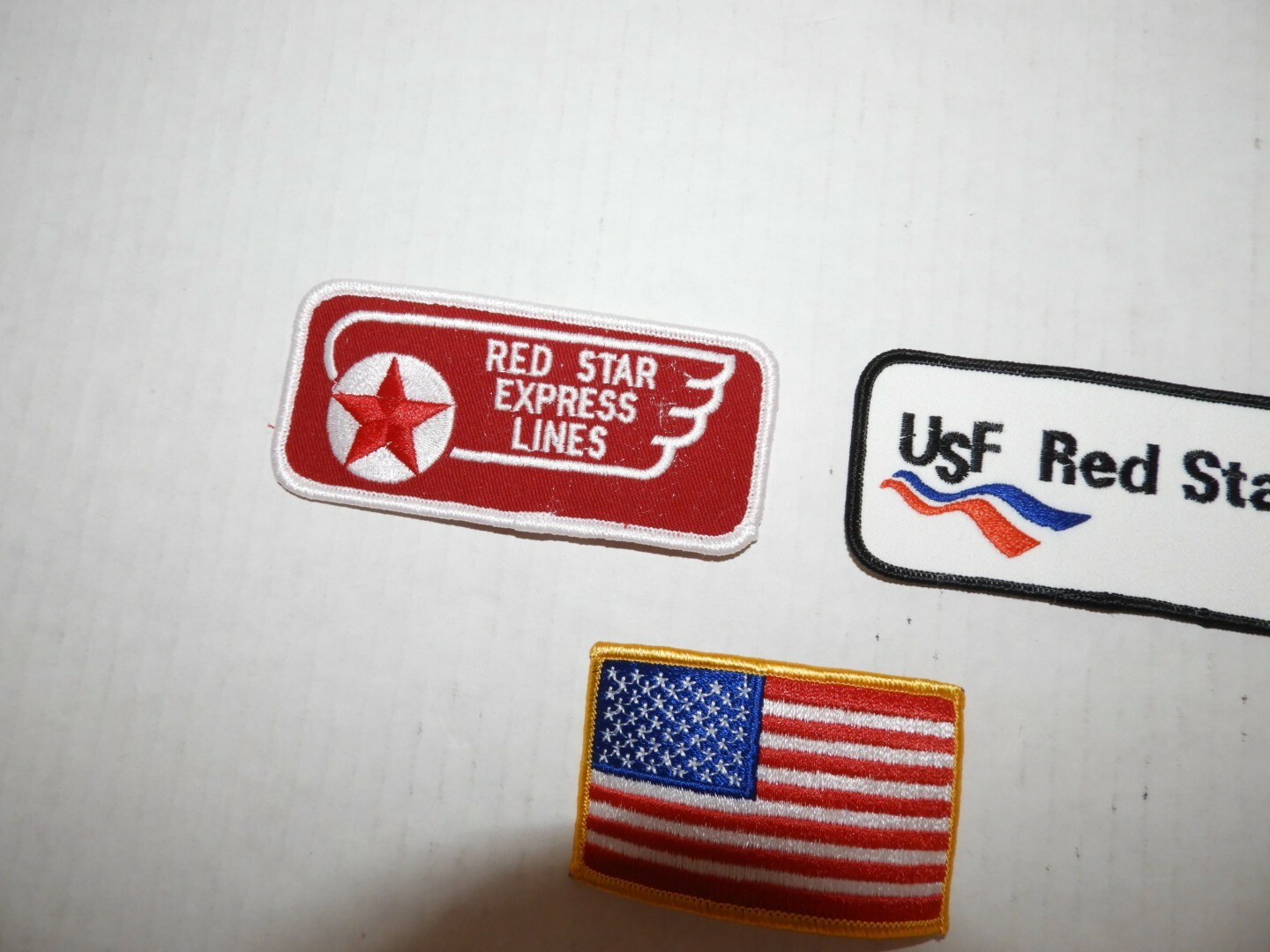 * LOT OF 3 * Red Star Express Lines, USF Red Star, American Flag ...