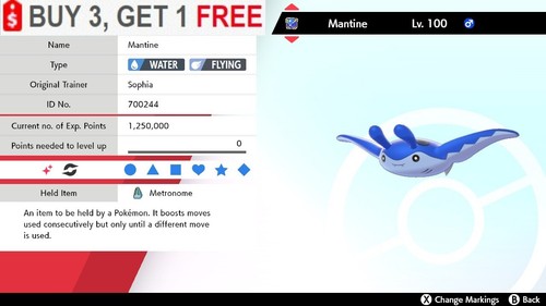 Shiny Mantine Pokemon Sword and Shield Perfect IV🚀Fast Delivery🚀 | eBay