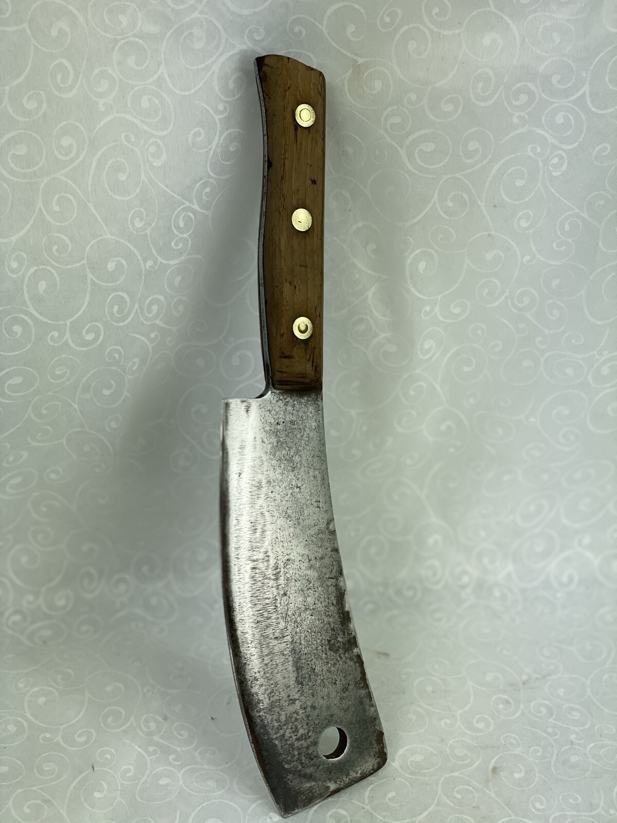 ANTIQUE SMITH Carbon Cleaver Hog/lamb Splitter Butcher Knife RARE HTF ...