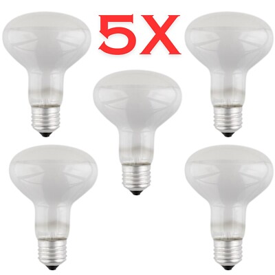 NEW X5 Pack Bulbs R80 100W ES E27 Large Edison Screw dimmable Reflector ...