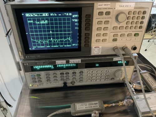 HP 8757E Network Analyzer LCD display ,Calibrator, VSWR Bridge and 4 ...
