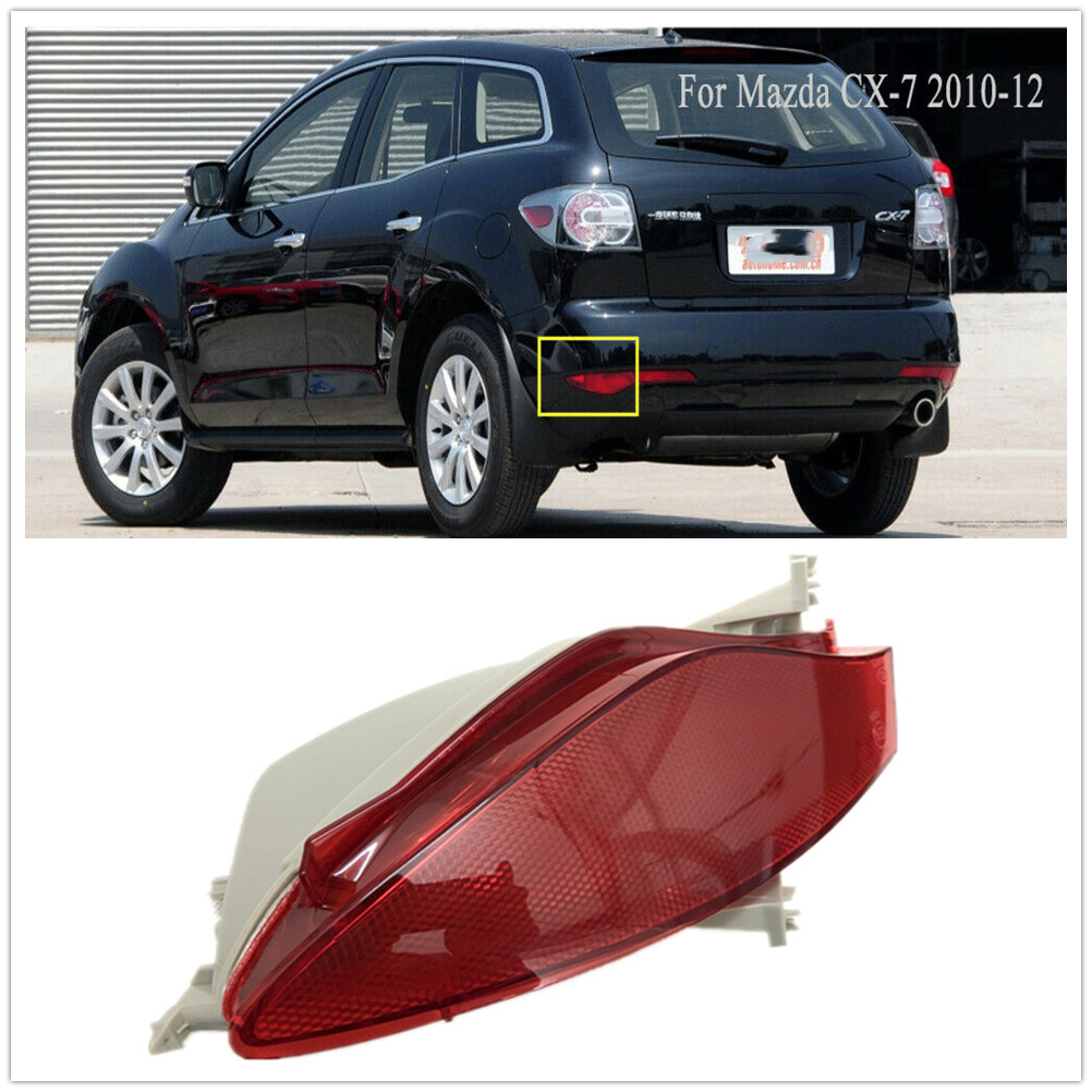 1pc Rear Left For Mazda CX-7 Rear Bumper Lamp Reflectors Red Cover ...