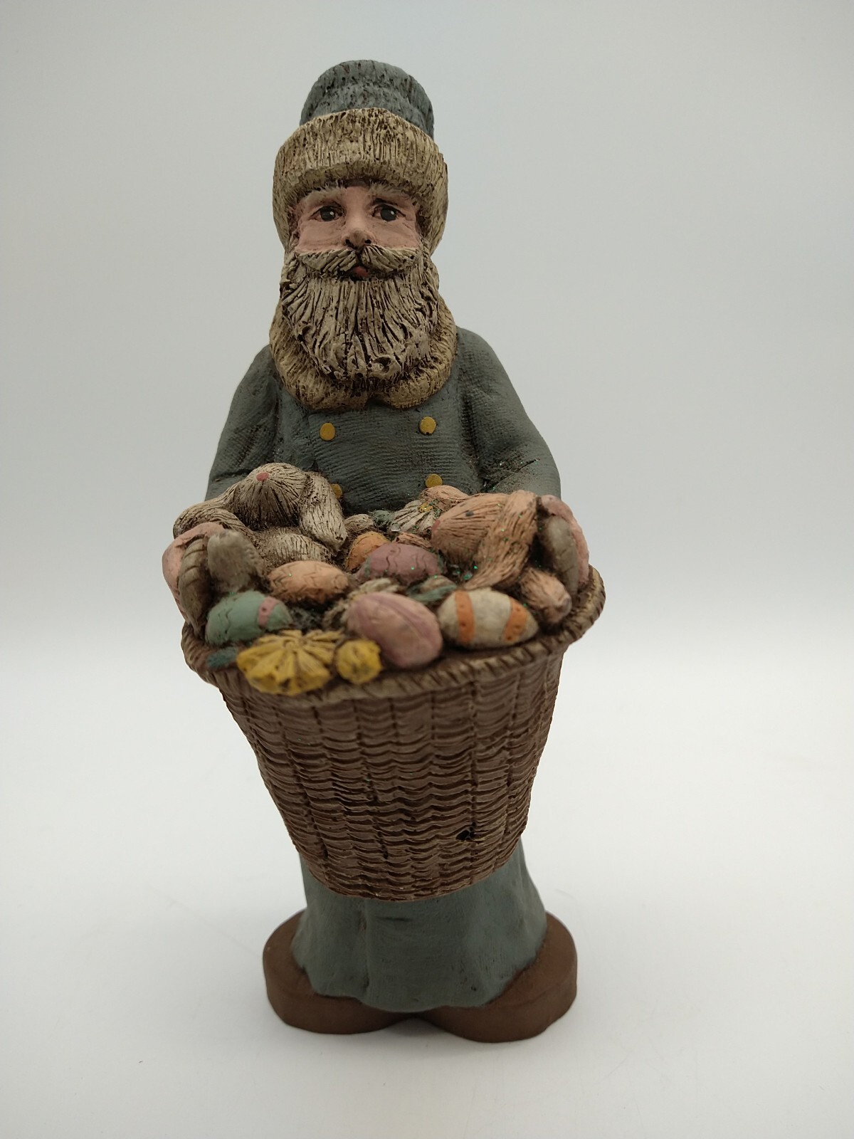 Sarahs Attic Easter Santa Bunny Rabbit Basket Santas Of The Month 1988 ...