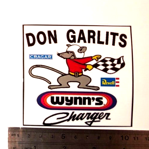 Big Daddy DON GARLITS Wynn's Charger Retro "King Rat" Logo Decal ...