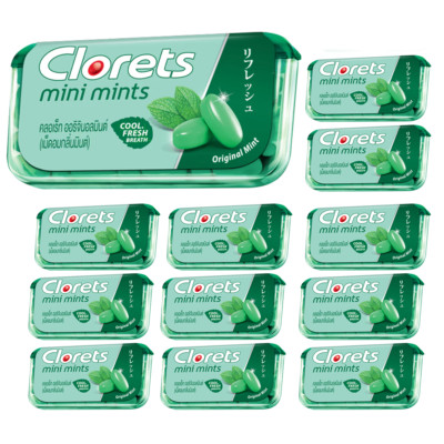 12g Clorets Mini Mints Original Mint Candy Cool Fresh Breath | eBay