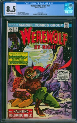 Werewolf by Night #19 CGC 8.5 VF+ OwWp Vs. Dracula Marvel 1974 Gil Kane ...