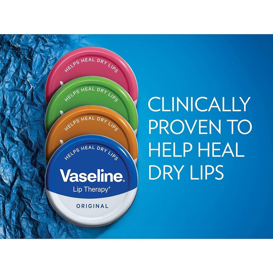 Vaseline Lip Therapy Lip Balm Tin, Rosy Lips, 17g - Rose | eBay