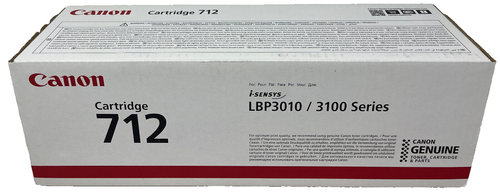 Canon 187B002 712 Toner Original Noir Pour I-Sensys LBP-3010/LBP-3100 ...