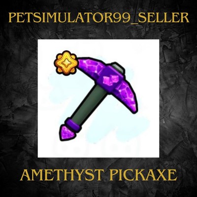 Amethyst Pickaxe - Roblox - Pet Simulator 99 - PS99 | eBay