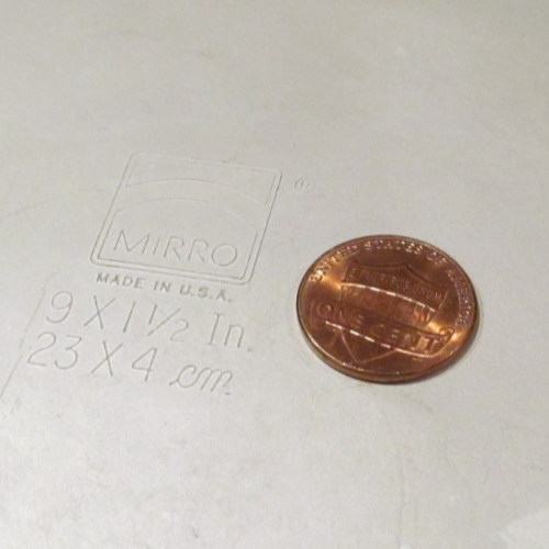 Mirro Wide Rim Aluminum Pie Pan Shallow Well Type Catches Berry Juice ...