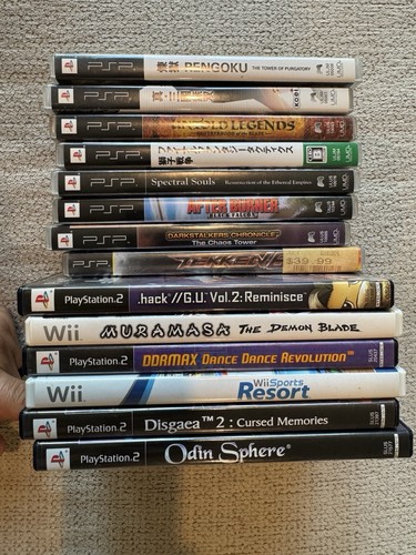 Lot Wii Sports Resort PSP Tekken Rengoku Odin Sphere Hack Muramasa ...