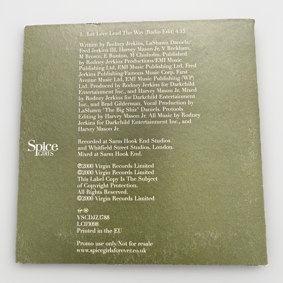 Spice Girls Let Love Lead The Way Rare Promo CD - Emma Burton - Mel C ...