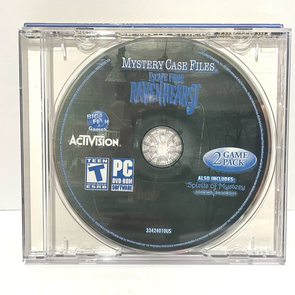 Big Fish Games Mystery Case Files: Escape from Ravenhearst PC Windows ...