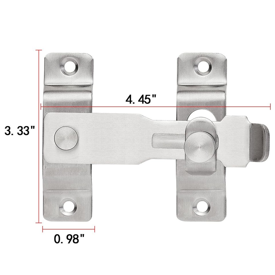 Flip Latch Gate Latches, Brushed Nickel Stainless Steel Gate Latches ...
