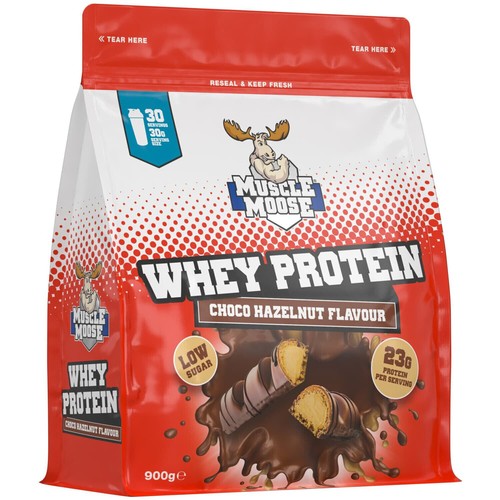 Muscle Moose Whey Protein - Noisette Choco Hazelnut 900g x30 Portions ...
