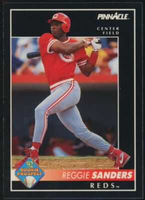 1992 Pinnacle Reggie Sanders Rookie Prospect Cincinnati Reds RC #440 | eBay