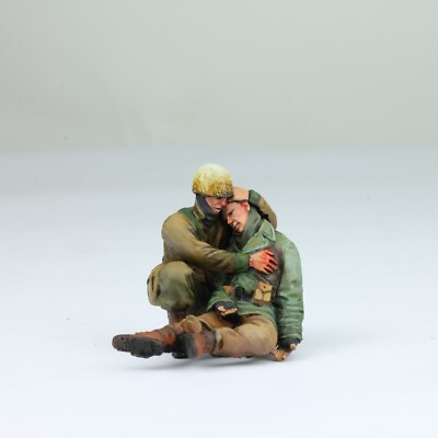 ProPainted Set 02 1:35 Figures : US Medic & Wounded man WW2 | eBay
