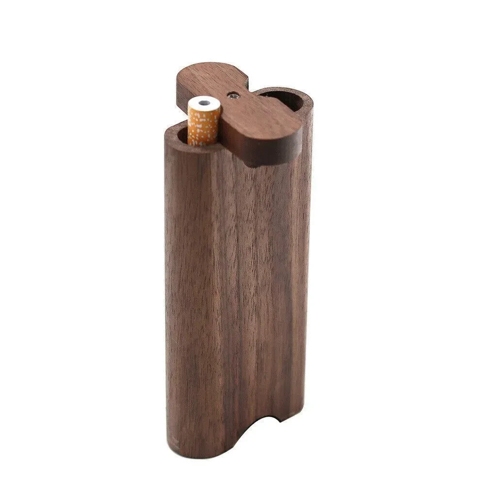 Wooden Dugout Pipe Self Cleaning Metal Bat Poker Smoking Pipe Kit US | eBay