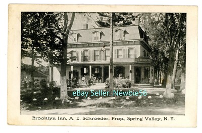 Spring Valley NY -BROOKLYN INN HOTEL OF A.E. SCHROEDER- Postcard ...