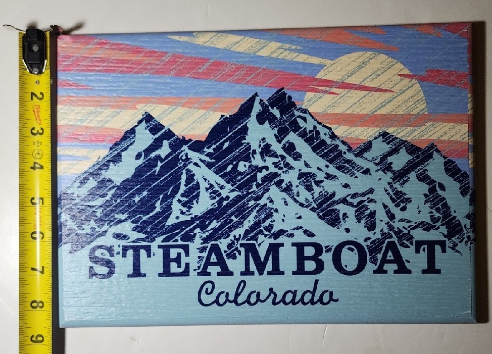 Custom STEAMBOAT Colorado Sign 8.5"x12" - Hand Made Beautiful Rustic ...