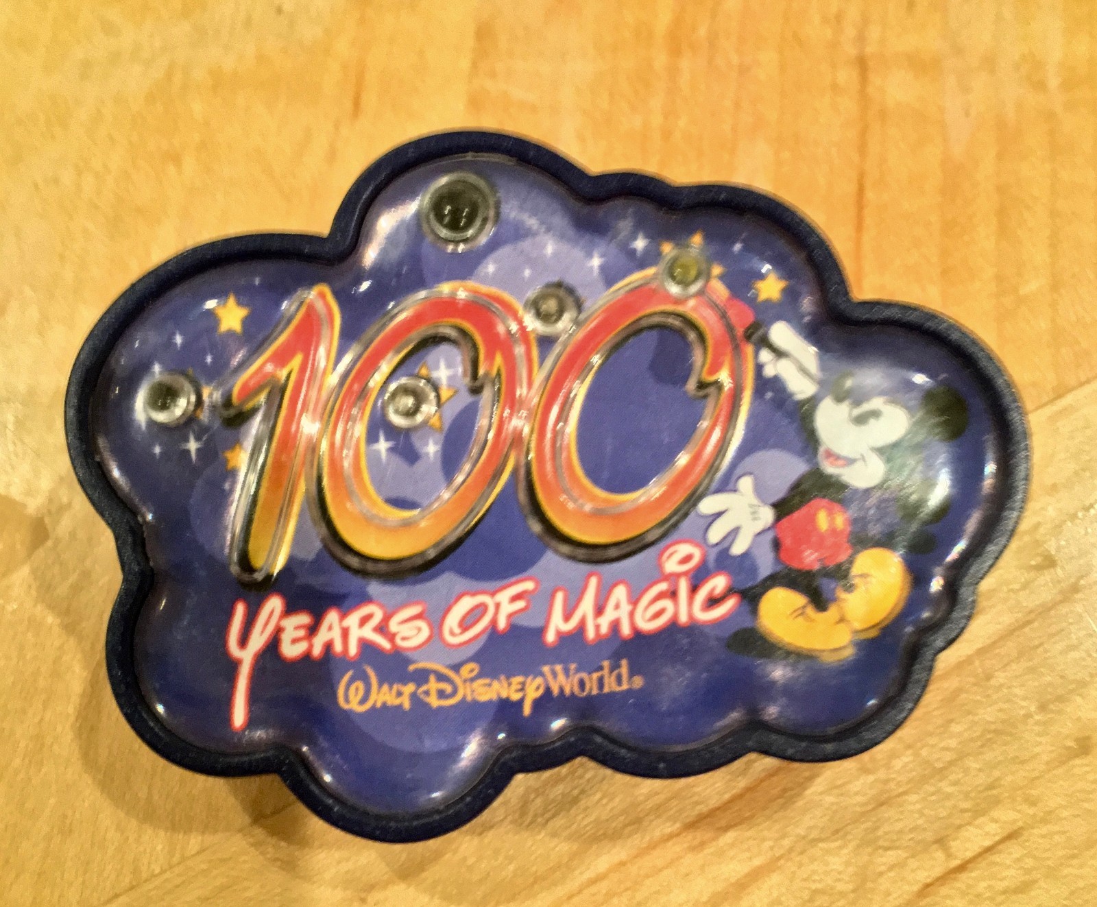 Walt Disney World Magical Moments 100 Years of Magic Light Up Pin ...