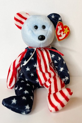 Ty Blue Face Spangle Beanie Baby Rare Vintage | eBay