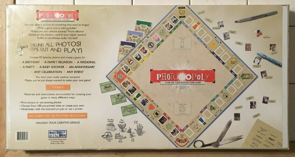 Photo Opoly Your Life Your Photos Your Game Photoopoly Board Game New ...