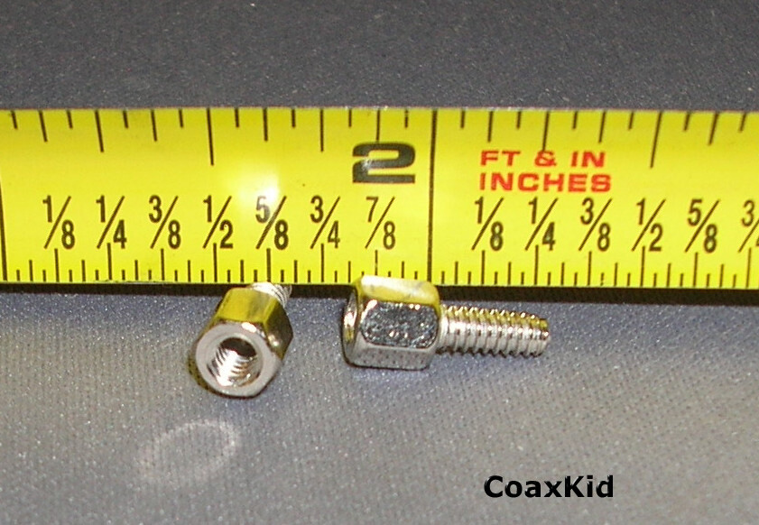 25 x 4-40 Jackscrew Standoffs Hex D-Sub Standoff Screws VGA DVI DB9 ...