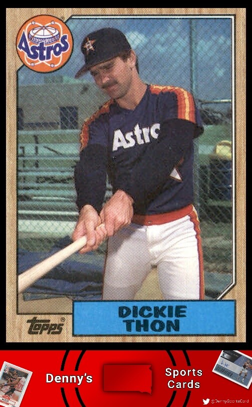 1987 Topps #386 Dickie Thon Houston Astros Baseball Card | eBay