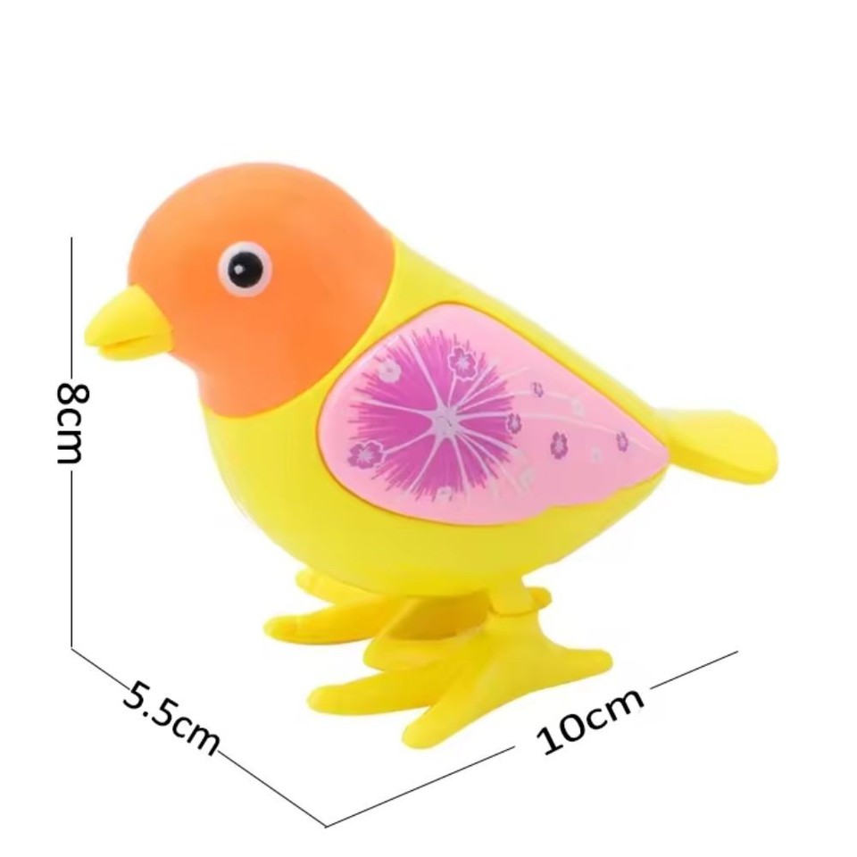 1pc Plastic Spring-Powered Magpie Toy Color Random Cartoon Jumping Bird ...