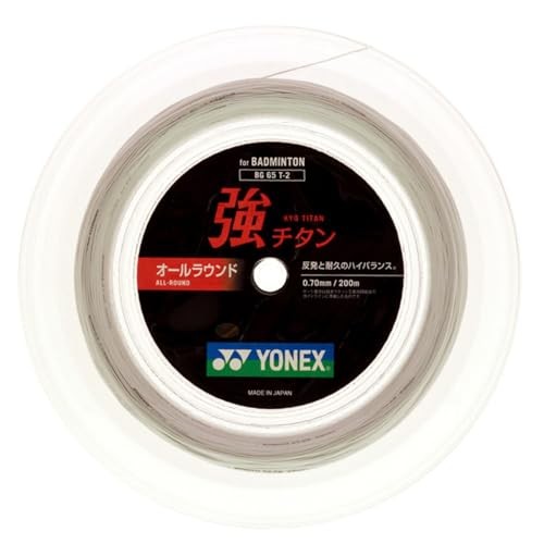 YONEX Badminton Strings Strong Titanium KYO TITAN 0.70mm BG65T-2 White ...