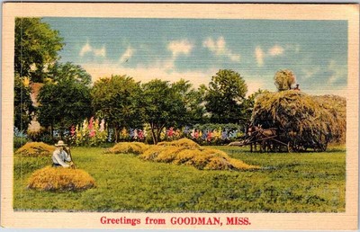 Postcard FARM SCENE Goodman Mississippi MS j/29 AM0694 | eBay