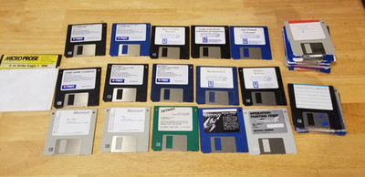 36x IBM PC Tandy MS-DOS Floppy Disk Game Program Lot Untested 3.5 ...
