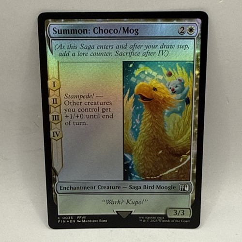 MTG Magic the Gathering FOIL Summon: Choco/Mog Final Fantasy | eBay