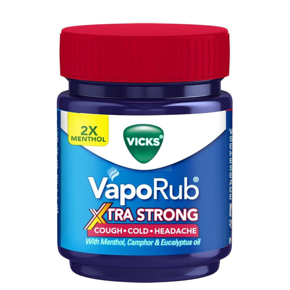 Vicks VapoRub Xtra Strong Balm Cold Cough Relief 1.76oz/50ml & 0.34oz ...