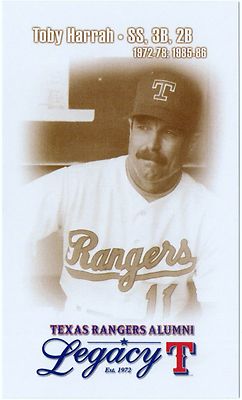 Texas Rangers Alumni Legacy Team Issued Postcard Toby Harrah SGA | eBay