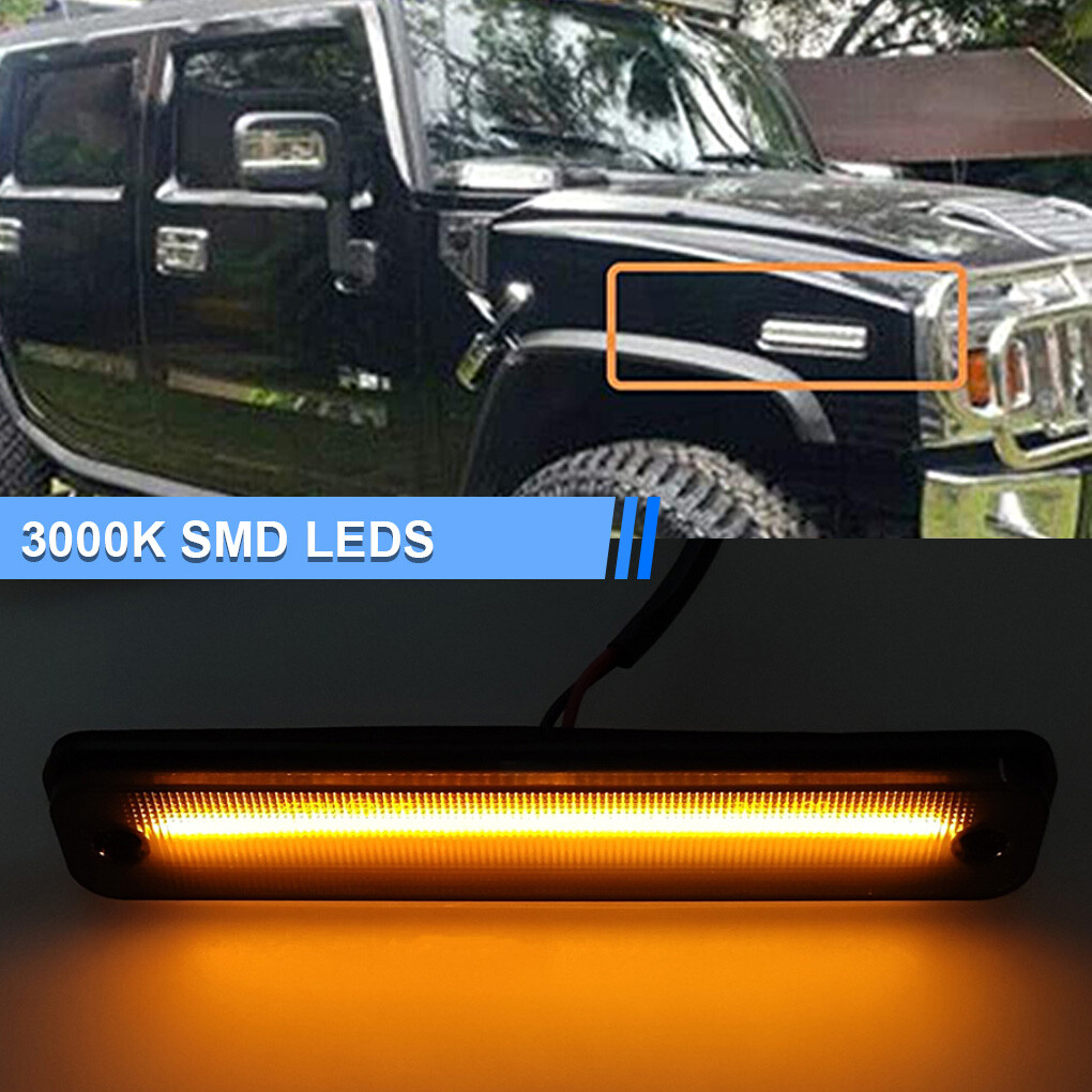 Smoked Marker Lights Smoked LED Side Marker Lights For Hummer H2 2003 ...