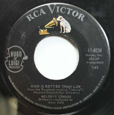 Soul 45 Melodye Condos - High Is Better Than Low / Lonely People Do ...