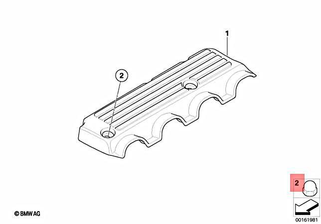 Genuine BMW X1 X3 Z4 E81 E82 E83 E84 E85 E87 E88 E90 E91 Cap Nut ...