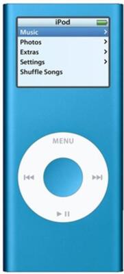 Apple iPod Nano 2nd Generation Gen 4GB Blue - MP3 MP4 Music Player ...