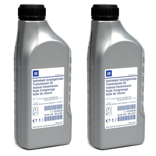2x 1 Liter ORIGINAL Opel Schaltgetriebeöl ÖL SAE E80 SAE 75W-85 BOT 402 ...